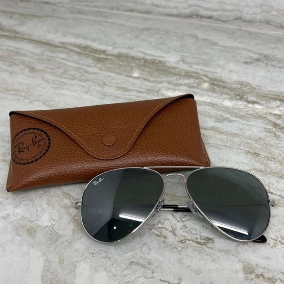 Ray-Ban | Accessories | Ray Ban Aviator Silver 58 | Poshmark